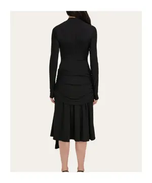 FERRAGAMO Viscose Dress With Gathered Waist