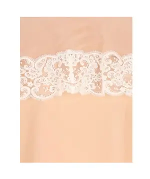 Chloé Lace-trim Tie-neck Blouse - Pink