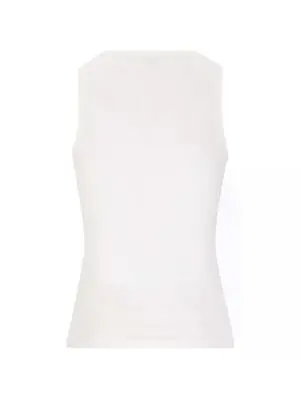 Burberry Ribbed Knit Tie-fastening Top