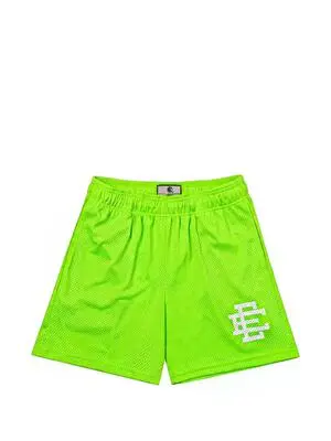 ERIC EMANUEL Eric Emanuel Basic Mesh Shorts With Logo Print Green