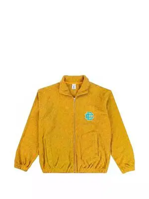 ERIC EMANUEL Logo Print High Neck Jacket - Yellow