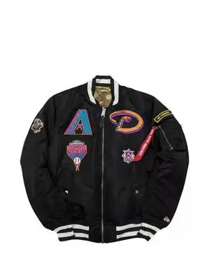 New Era Alpha Industries Reversible Bomber Jacket - Black