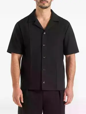 Manière De Voir Felix Tailored-crease Shirt - Black