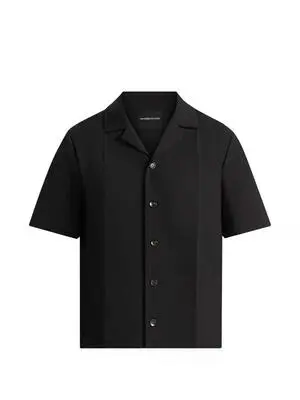 Manière De Voir Felix Tailored Shirt With Crease - Black
