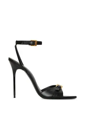 Balmain Anthem Smooth Leather Sandals