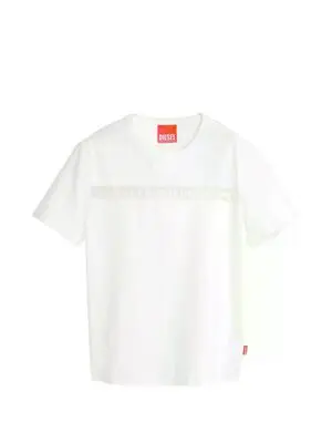 DIESEL® Slogan Print T-shirt - Neutrals