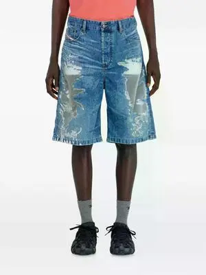 DIESEL® X Tinder Distressed Denim Shorts