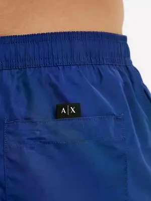 Armani Exchange Logo Print Drawstring Swim Shorts