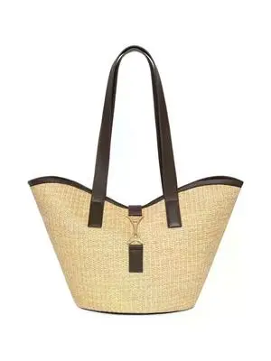 Manière De Voir Raffia Tote Bag - Neutrals