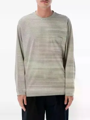 STILL BY HAND Striped Long-sleeve T-shirt - Neutrals