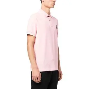 Stone Island Patch Polo Shirt - Pink