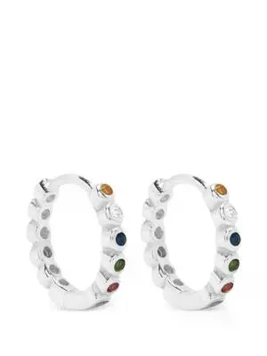 HZMER JEWELLERY Circular Silhouette Earrings - Silver