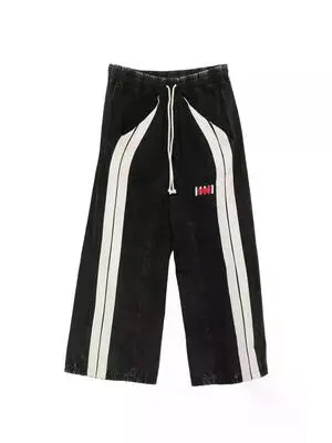 RIVINGTON ROI REBIS Logo-patch Side-stripe Cotton Track Pants