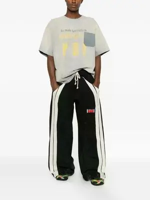 RIVINGTON ROI REBIS Logo-patch Side-stripe Cotton Track Pants
