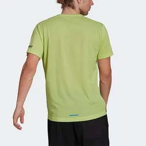 Adidas Contrasting Colors Alphabet Printing Round Neck Short Sleeve Green