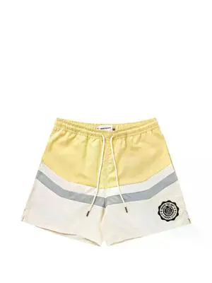 HONOR THE GIFT Poly Panelled Shorts With Logo Patch - Yellow