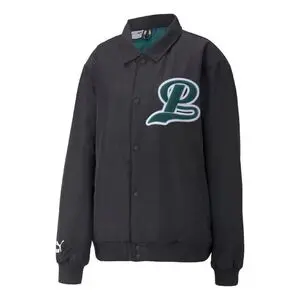PUMA Team Bomber Button Down Jacket