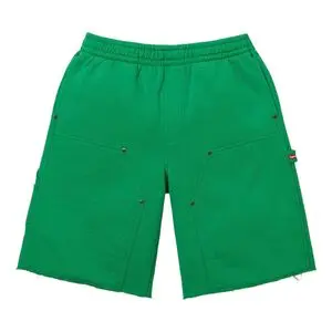 Supreme Ss26 Double Knee Painter Sweatshort - Green