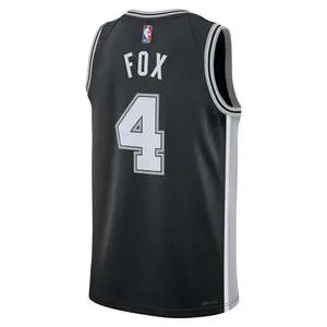 Nike De'aaron Fox San Antonio Spurs Icon Edition Swingman Jersey