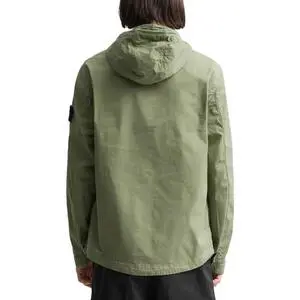 Stone Island Supima Cotton Twill Stretch Hooded Jacket