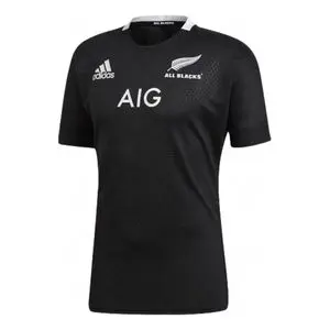 Adidas All Blacks Rugby Sports Jersey - Black