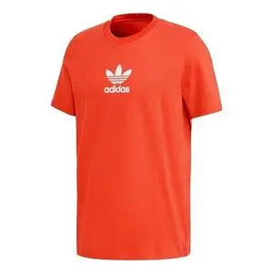 Adidas Originals Adiclr Prm Tee Chest Logo Printing Short Sleeve - Red