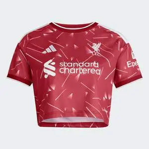 Adidas Liverpool Fc 26/27 Home Jersey Crop Top - Active Maroon