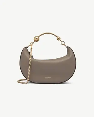 Strathberry Crescent Moon Bag - Grey
