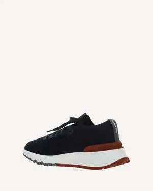 Brunello Cucinelli Cotton Lace-up Sneakers - Blue