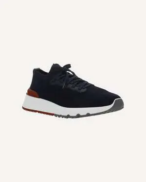 Brunello Cucinelli Cotton Lace-up Sneakers - Blue