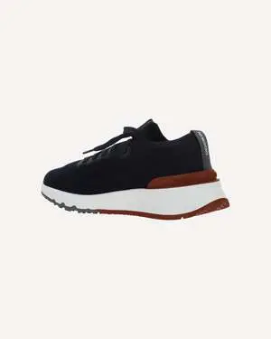 Brunello Cucinelli Cotton Lace-up Sneakers - Blue