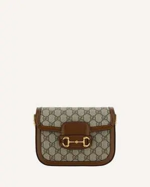 Gucci 1955 Mini Horsebit Shoulder Bag - Brown
