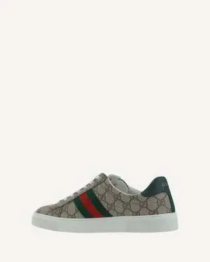 Gucci Gg Monogram And Web Detail Sneakers - Multicolour