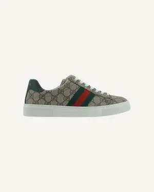 Gucci Gg Monogram And Web Detail Sneakers - Multicolour
