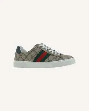 Gucci Gg Monogram And Web Detail Sneakers - Multicolour