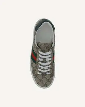 Gucci Gg Monogram And Web Detail Sneakers - Multicolour