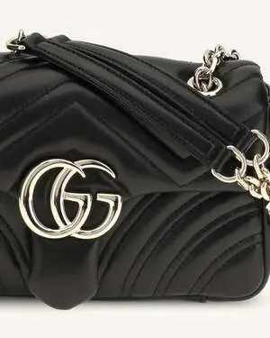 Gucci Gg Marmont Small Shoulder Bag - Black