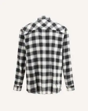 Amiri Oversized Plaid Shirt Ale