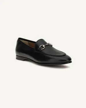 Gucci Jordaan Loafers With Horsebit Detail - Black