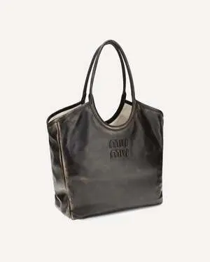 Miu Miu Ivy Leather Tote Bag