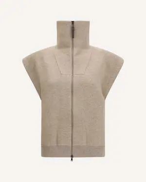 Brunello Cucinelli High-neck Zip Cardigan