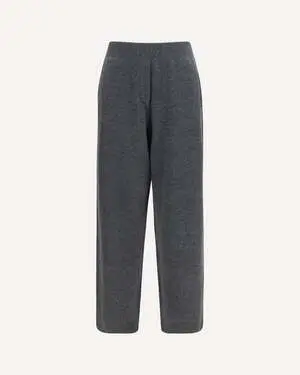Brunello Cucinelli Cashmere Wide-leg Pants - Grey