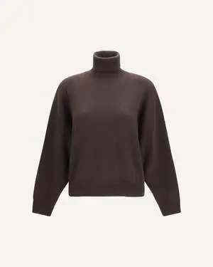 Brunello Cucinelli Cashmere Cropped Turtleneck Sweater