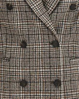 Brunello Cucinelli Double-breasted Alpaca And Wool Blend Jacket