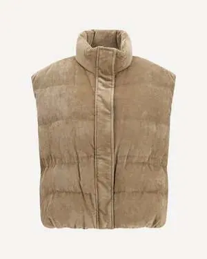 Brunello Cucinelli Sleeveless Padded Vest - Beige