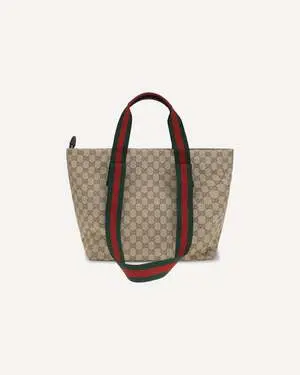 Gucci Small Gg Motif Tote Bag - Beige