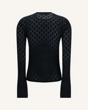 Gucci Gg Dévoré Cotton T-shirt - Black