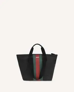 Gucci Web Stripe Tote Bag - Black