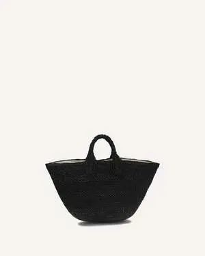 IBELIV Raffia Handbag - Black