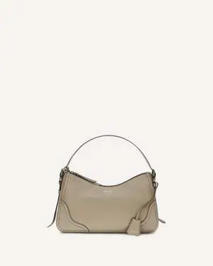 Prada Leather Shoulder Bag - Grey